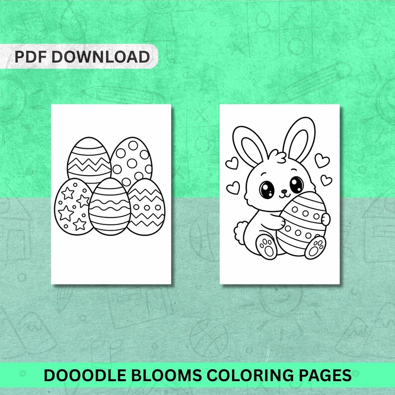 Osterhase Küken Malseiten für Kinder Süßes Ostern ausdruckbares Malbuch ...