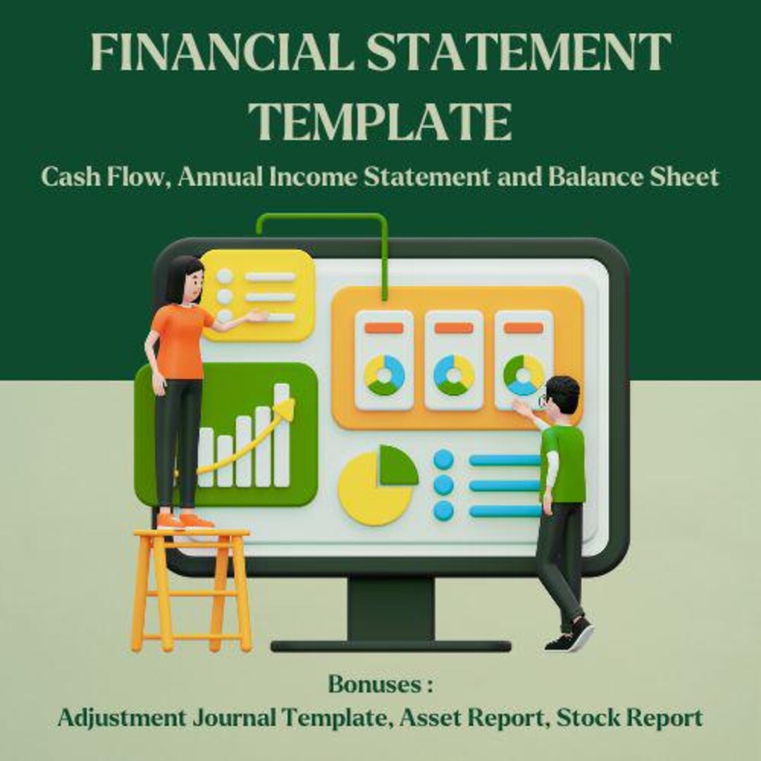 Bookkeeping Template | Financial Statement | Cash Flow | Balance Sheets ...