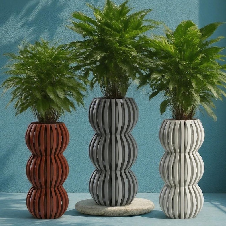 Modern Textured Vase "vorta" for Dried or Fresh Flowers, Housewarming ...
