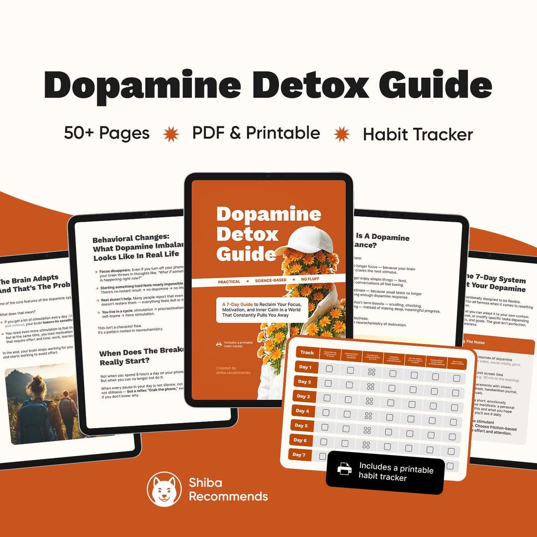Dopamine Detox Guide • 7-day Reset Plan for Focus, Motivation, and ...