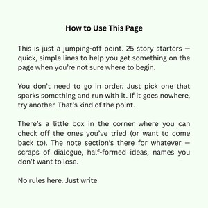 25 Adventure Story Starters | Printable First Line Prompts - Etsy