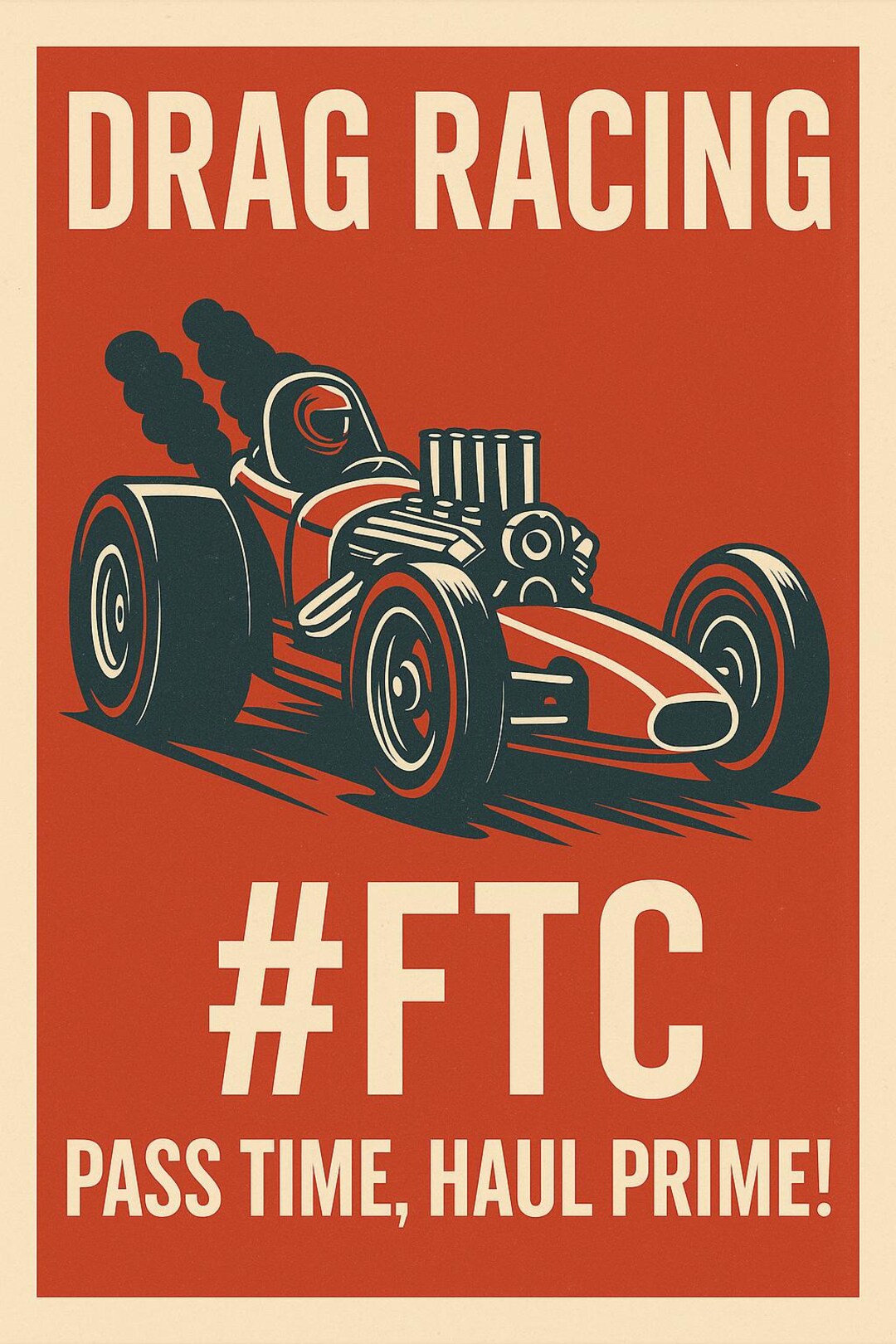 Pass Time, Haul Prime!” Racing Poster Collection! - Etsy