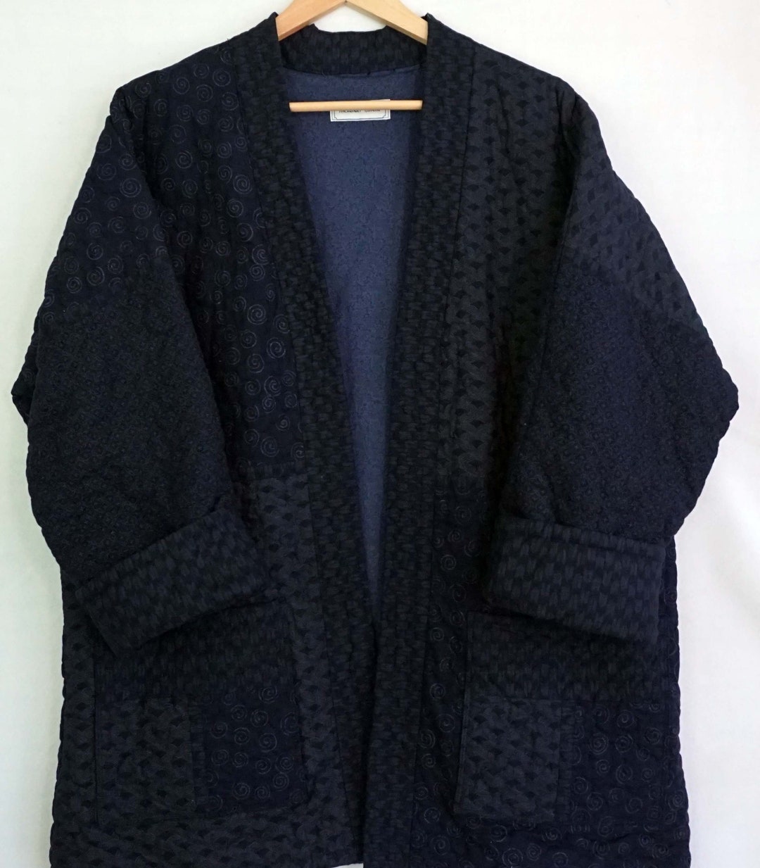 Navy at Night -- Quilted Jacket (XL) - Etsy