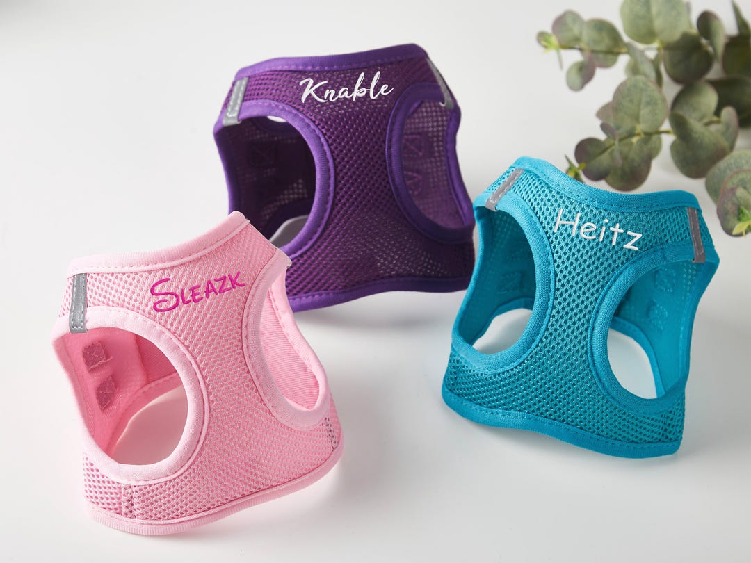 Dog Harness Personalized Embroidered Dog Harness Small Dog Chest ...