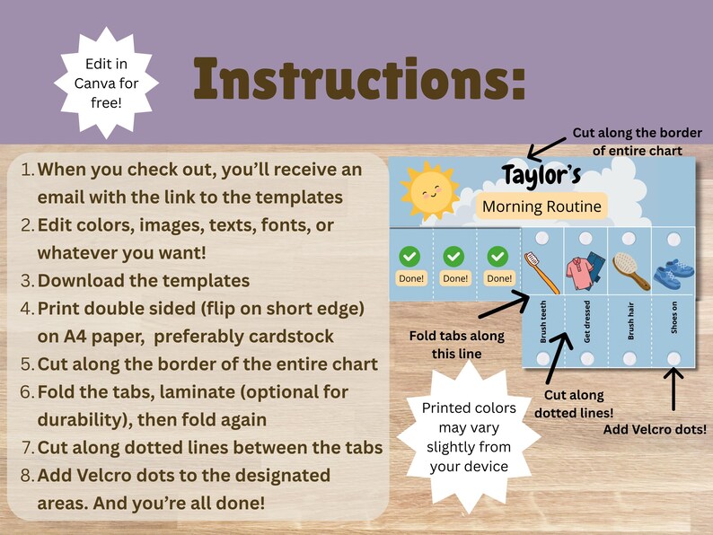 Customisable Visual Schedule Flip Charts for Kids, Morning, Afternoon ...