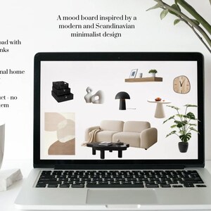 Serene Simplicity Living Room Mood Board - Etsy