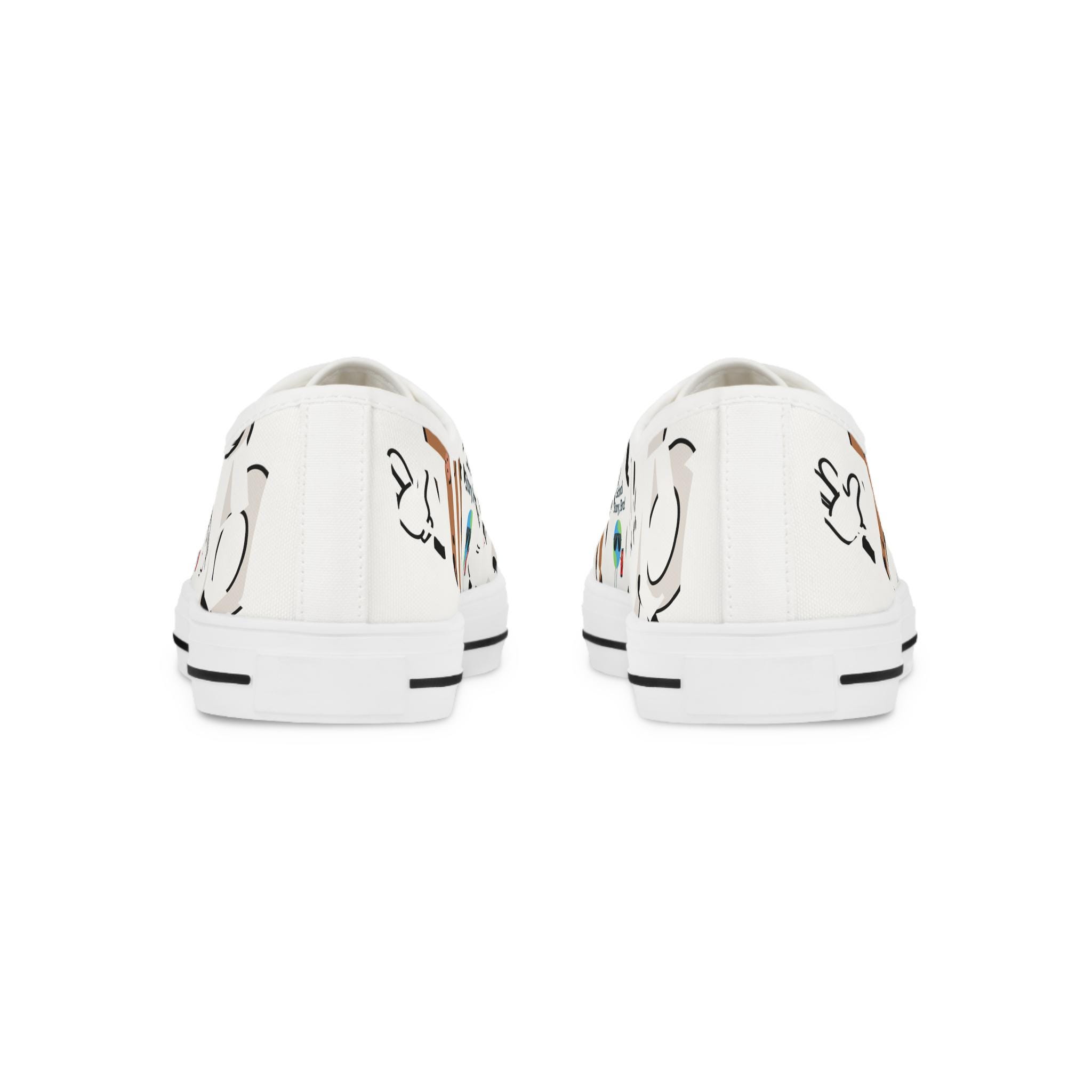 Playful Cartoon Sneakers for Men, Cute Low Top Shoes, Casual Footwear ...