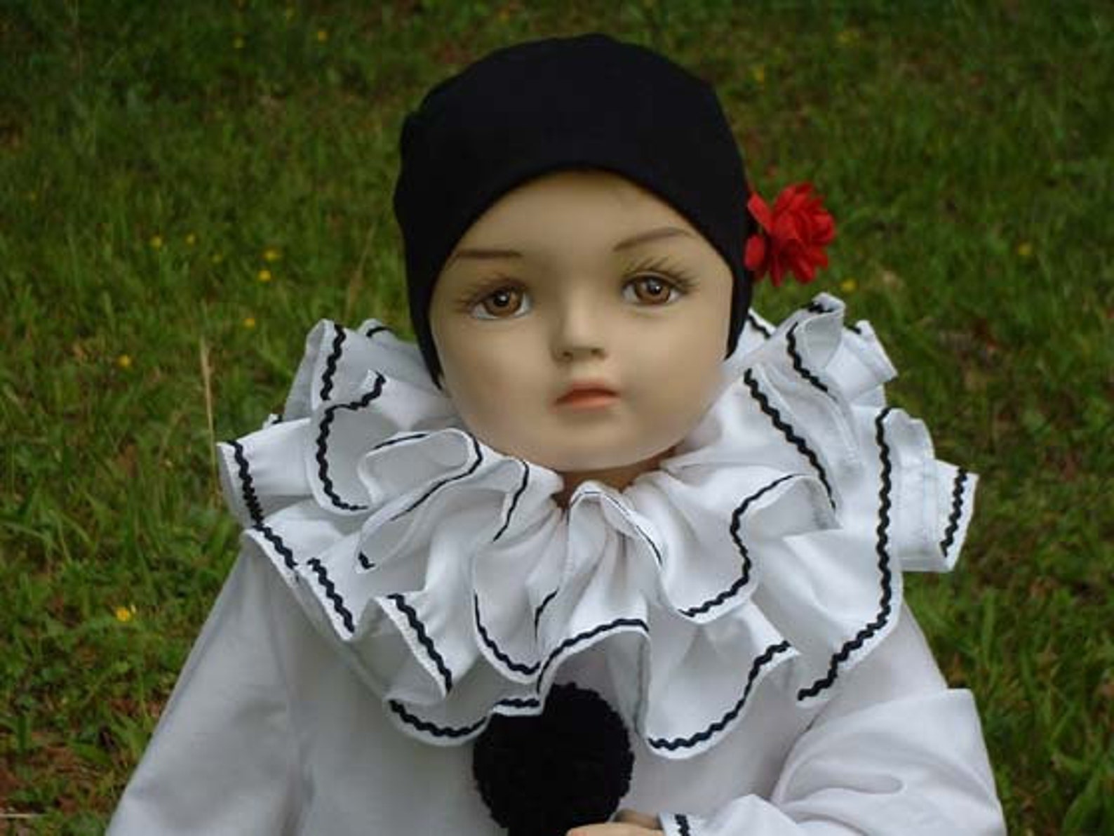 F048 Fabulous Classic Pierrot Clown Costume Adult Sizes | Etsy