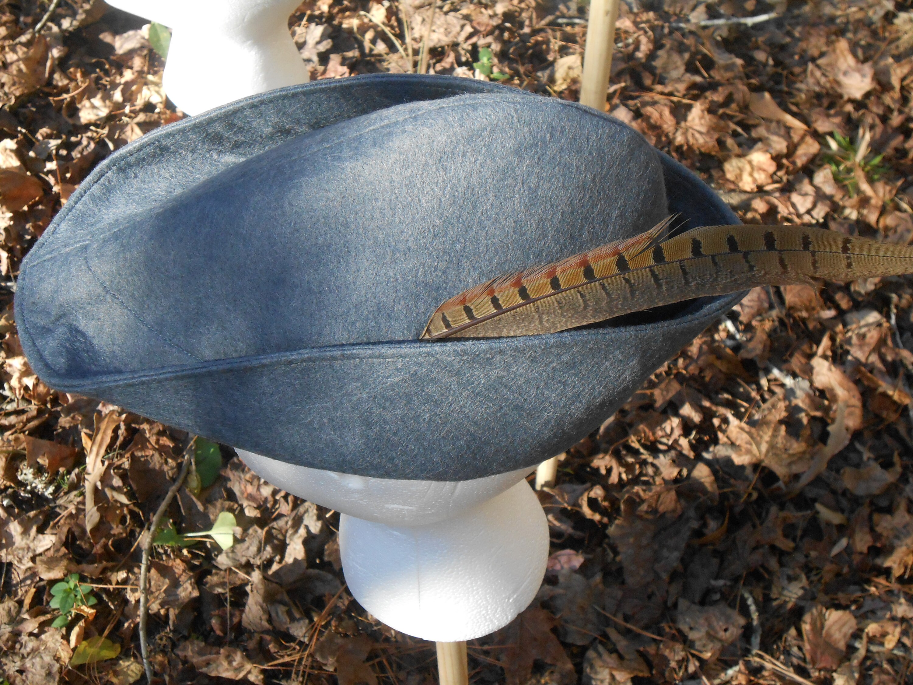 L012 Unisex Medieval Renaissance Bycoket Robin Hood Hat Made | Etsy