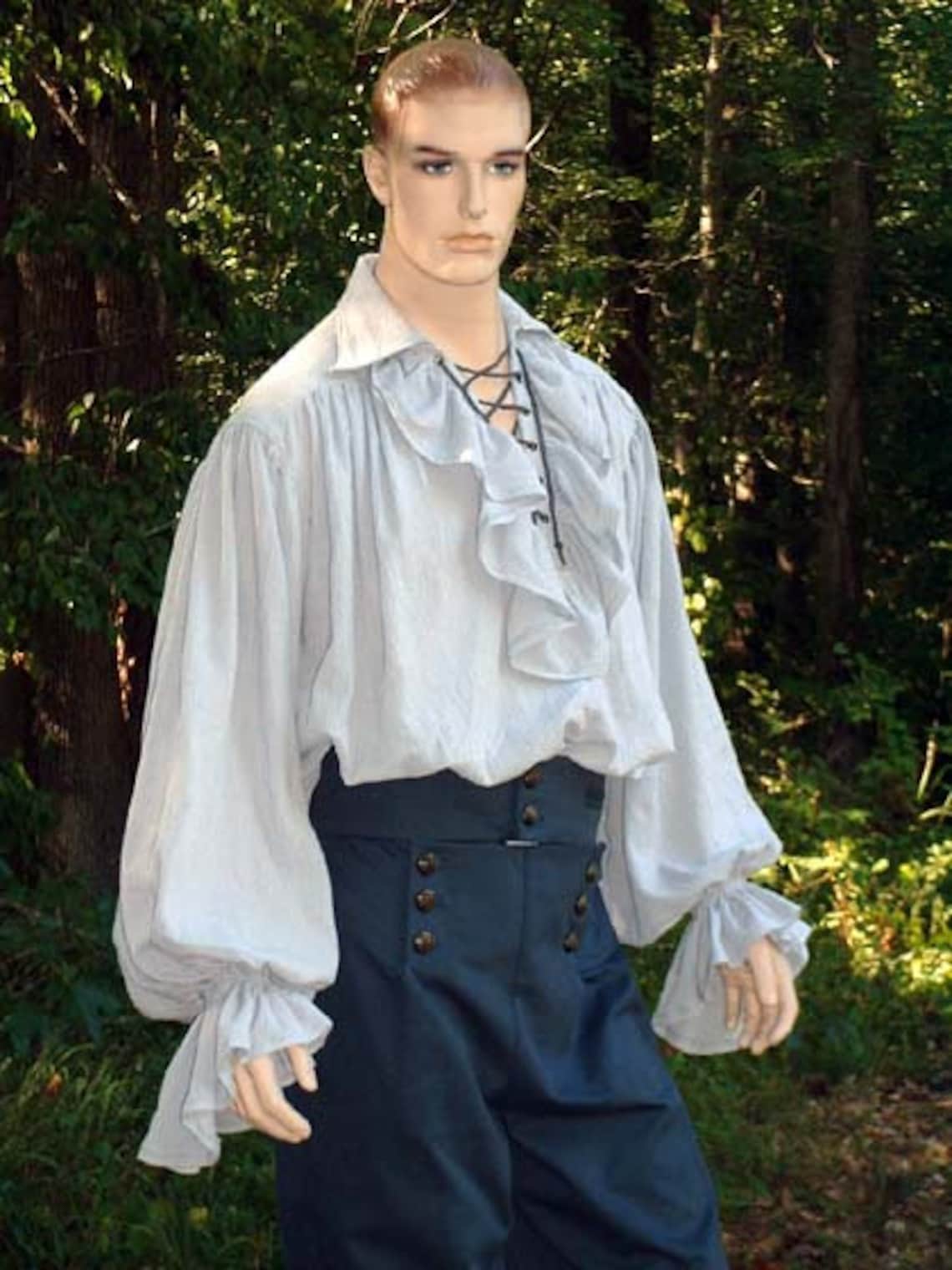 B018-58A Poet Shirt Musketeer Shirt Renaissance Pirate | Etsy