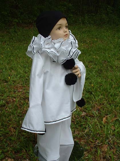 F048 Fabulous Classic Pierrot Clown Costume Adult Sizes | Etsy