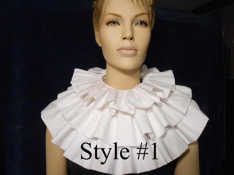 J016 Circus Clown Collar Neck Ruff Large Triple Layer Collar - Etsy