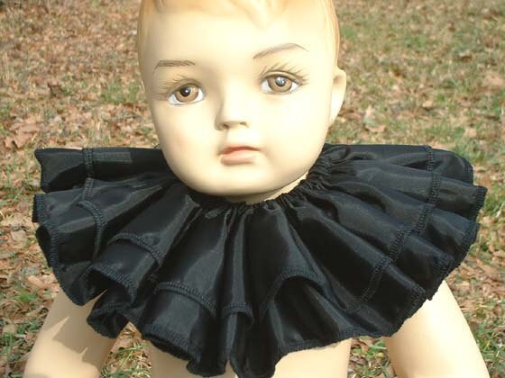 C118 Neck Ruff Circus Clown Collar Gorgeous Taffeta Double - Etsy