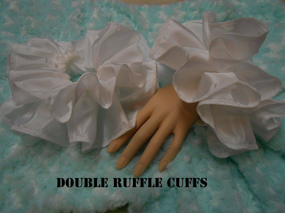 H011 Children's Wrist or Ankle Cuffs Gorgeous Ruffle Cuff Set - Etsy