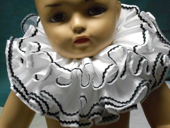 D126 Gorgeous Triple Ruffle Adults Clown Collar With Trim You | Etsy