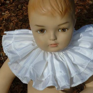 C118 Neck Ruff Circus Clown Collar Gorgeous Taffeta Double Layer ...