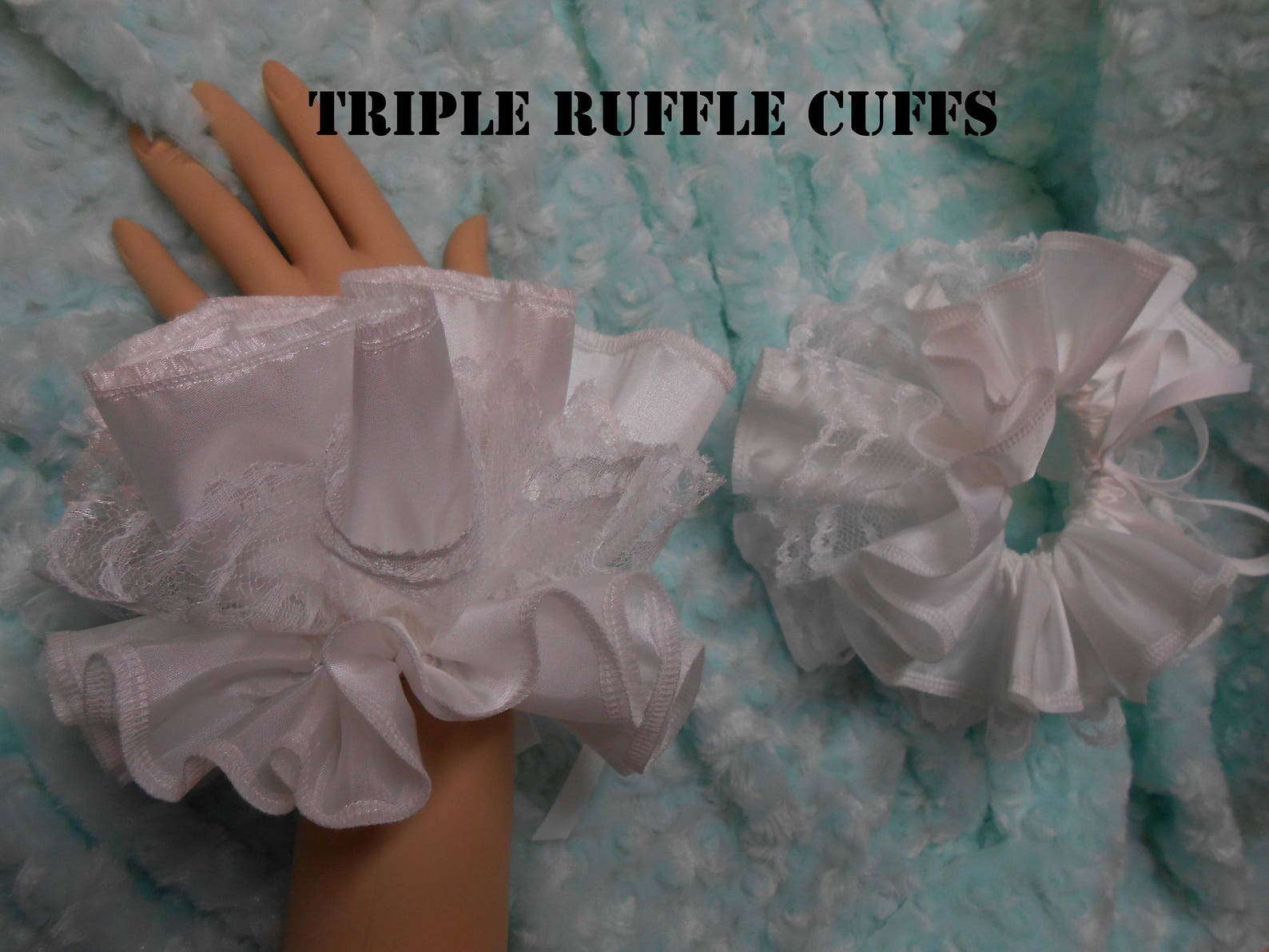 H011 Children's Wrist or Ankle Cuffs Gorgeous Ruffle | Etsy