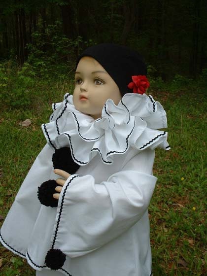 F048 Fabulous Classic Pierrot Clown Costume Adult Sizes | Etsy