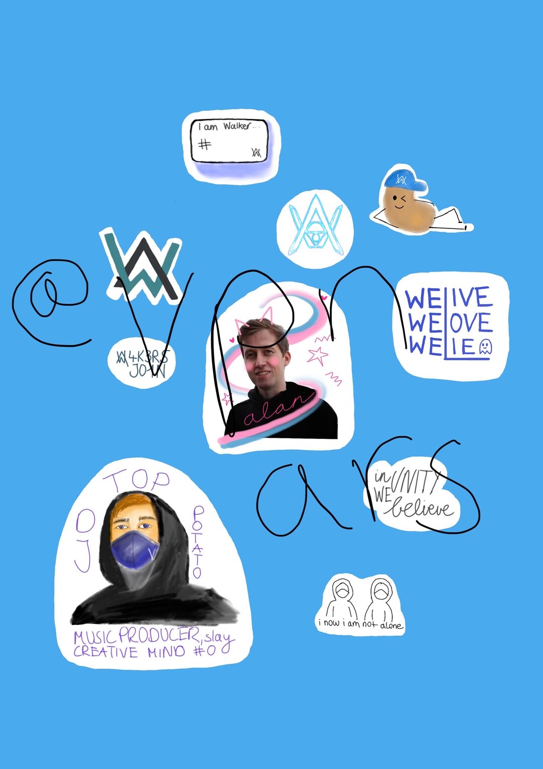 Alan Walker Stickers - Etsy