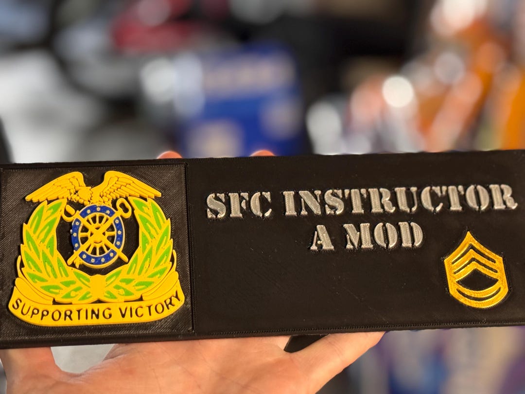 Magnetic Military Nameplate - Etsy