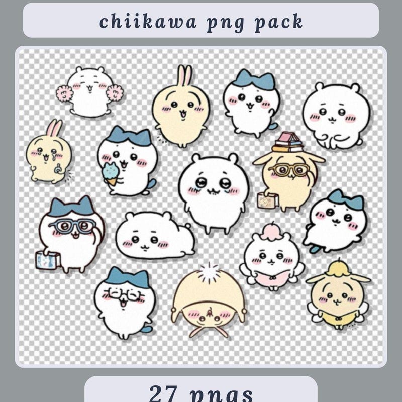 Transparent Chiikawa - Etsy