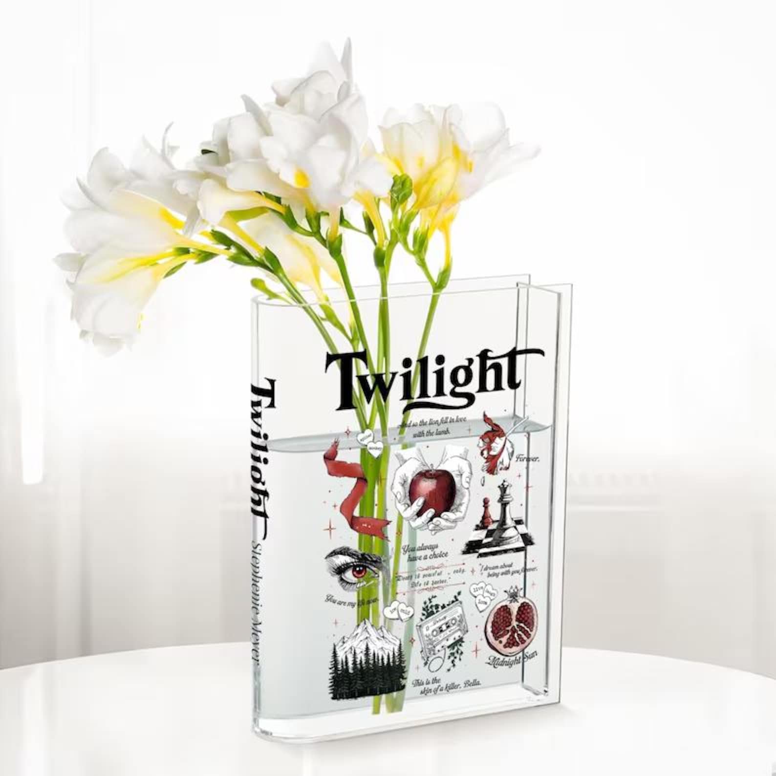 Retro Vintage Twilight Acrylic Book Vase - Etsy