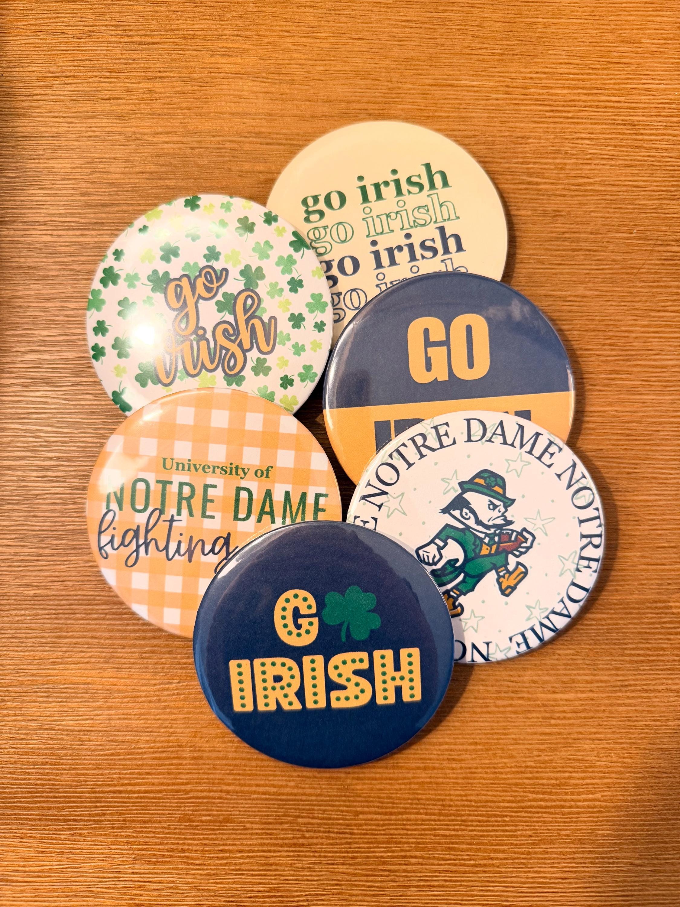 University of Notre Dame Game Day Buttons - Etsy