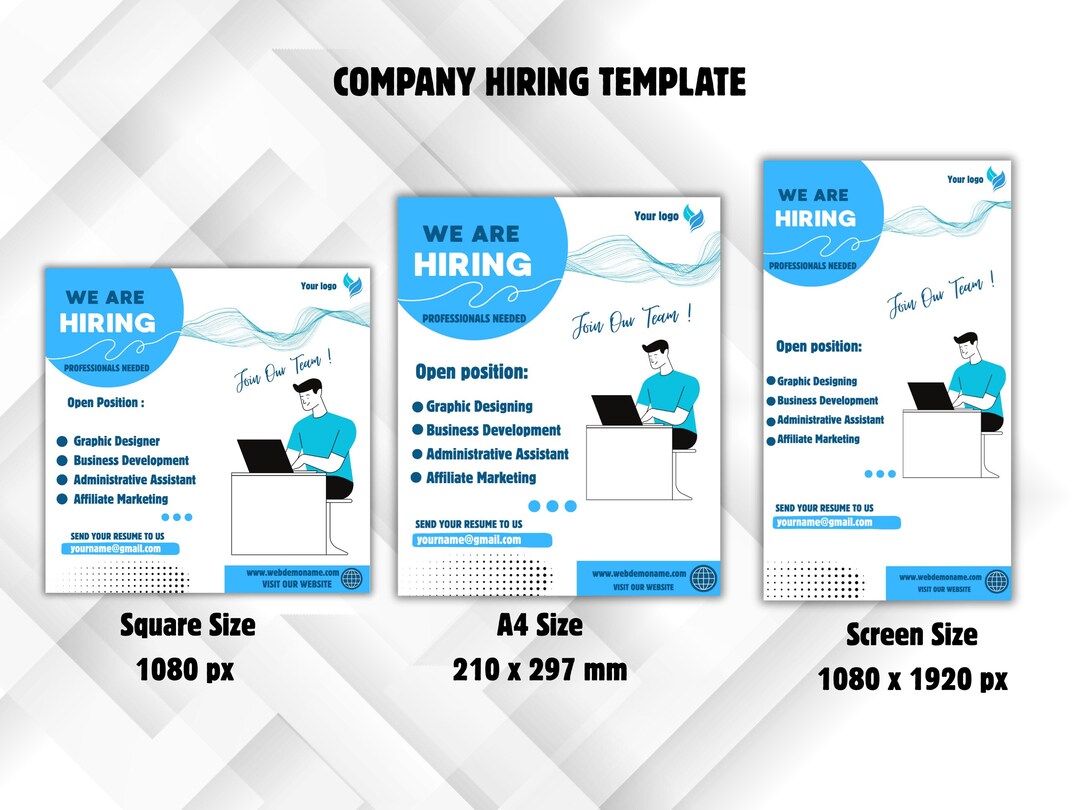 Hiring Flyer | Editable Canva Job Post | Social Media Flyer | | Hiring ...