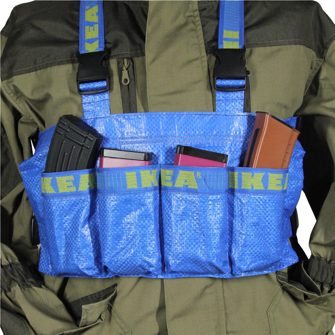 EFT Tarkov Inspired IKEA Shopping Bag Chest Rig – Custom Cosplay Gear ...