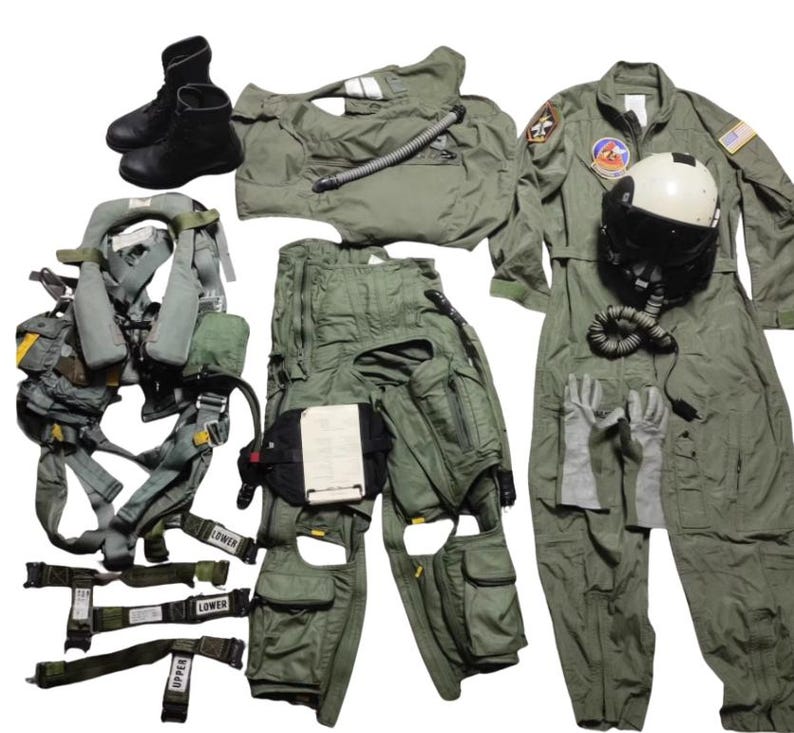 Vintage US Navy F/A-18 Hornet Pilot Flight Gear Full Set – Early 2000s ...