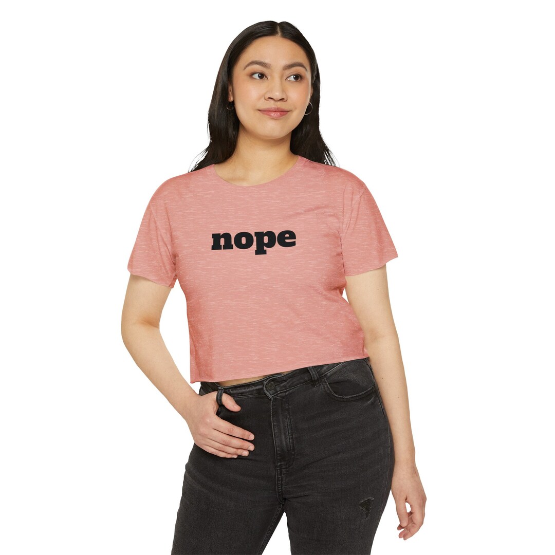 Women's Teen Tween Festival Crop Top Nope - Etsy