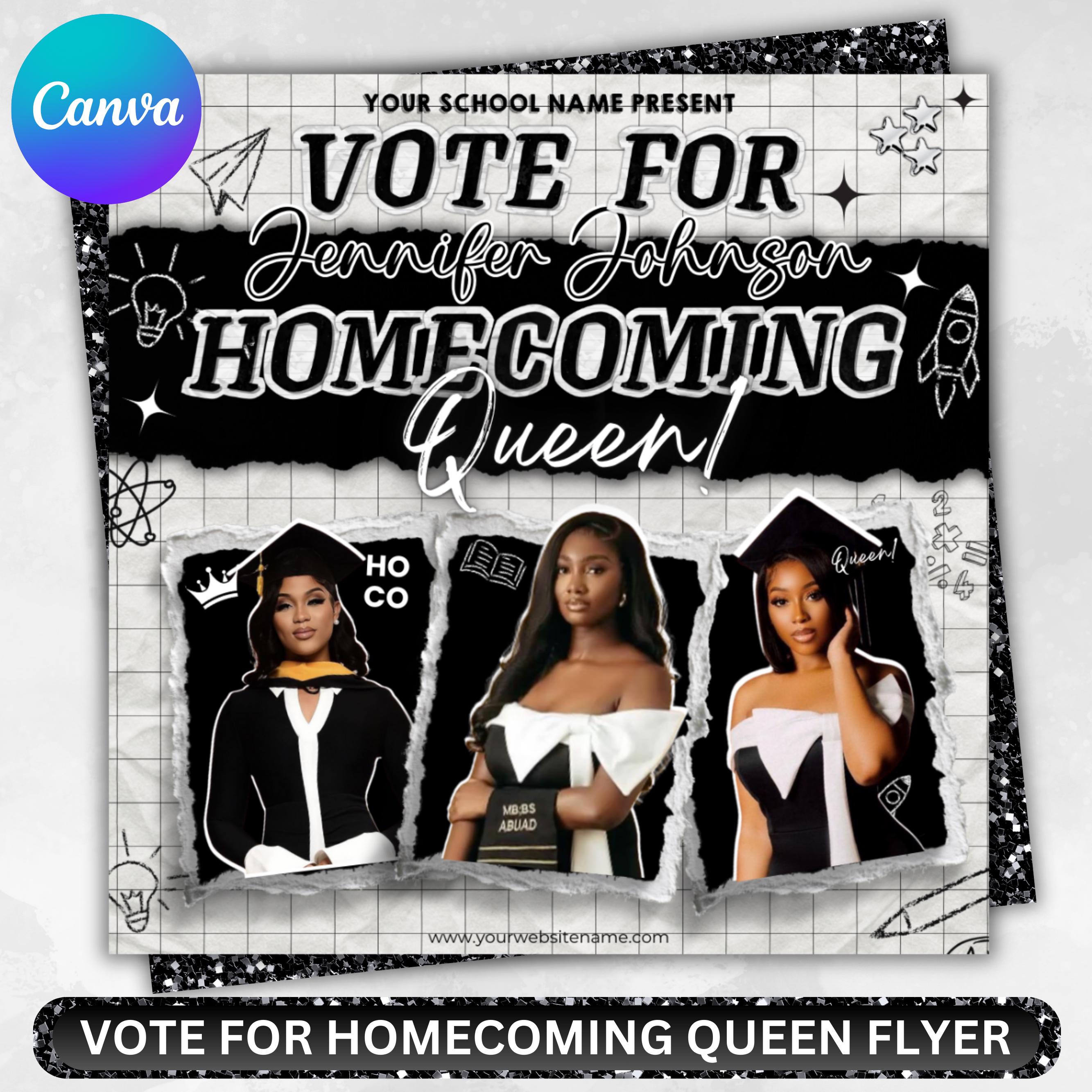 Homecoming Queen Flyer , Homecoming Flyer , Homecoming Campaign Flyer ...