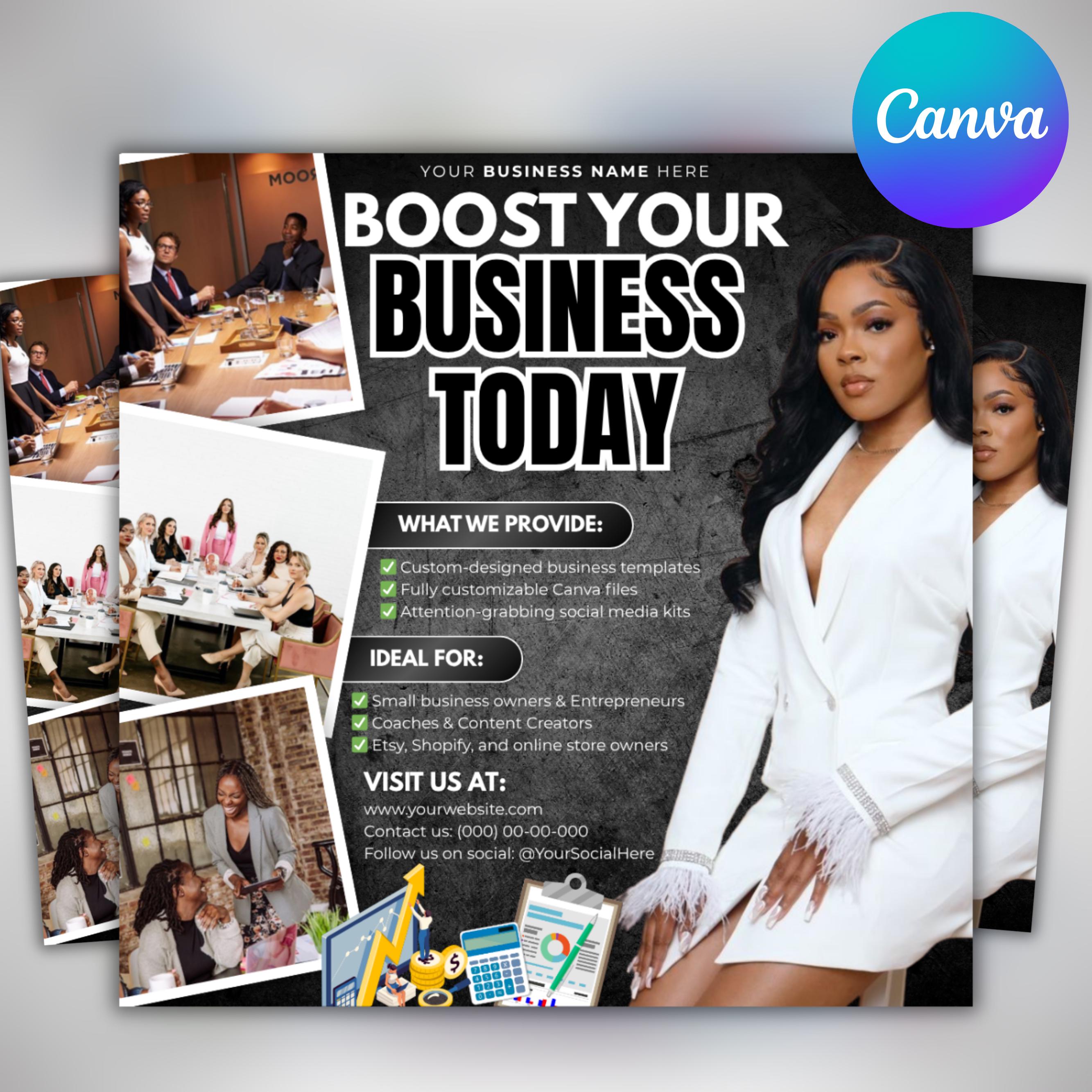 Business Coach Flyer Canva Template, Consultation Flyer,entrepreneur Flyer,workshop Flyer ...