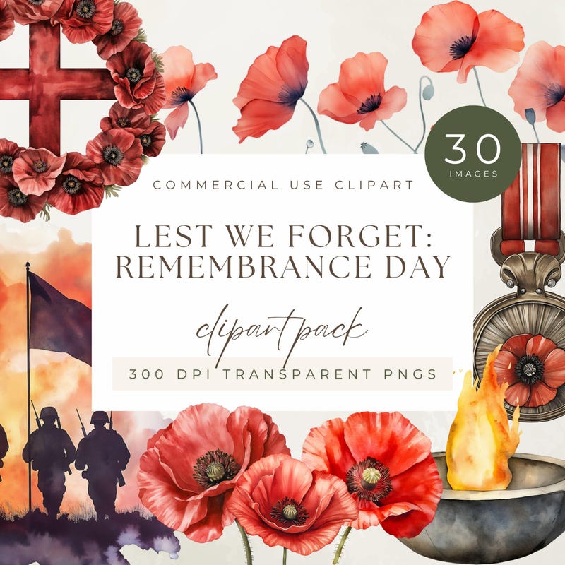 Anzac Day Clipart - Etsy Australia