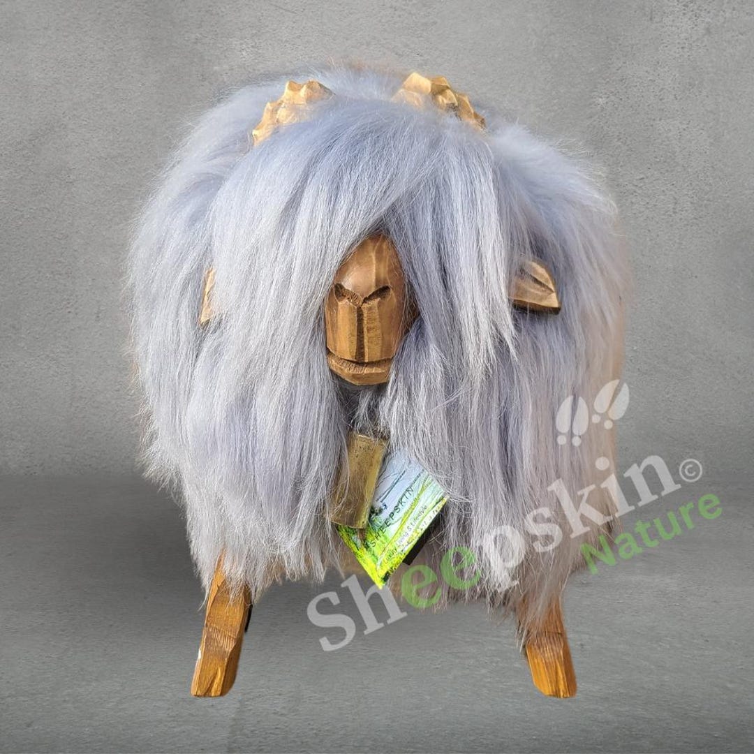 Sheep Stool Bua Vegas Island Silver, Wooden Stool, Sheep Chair, Sheep ...