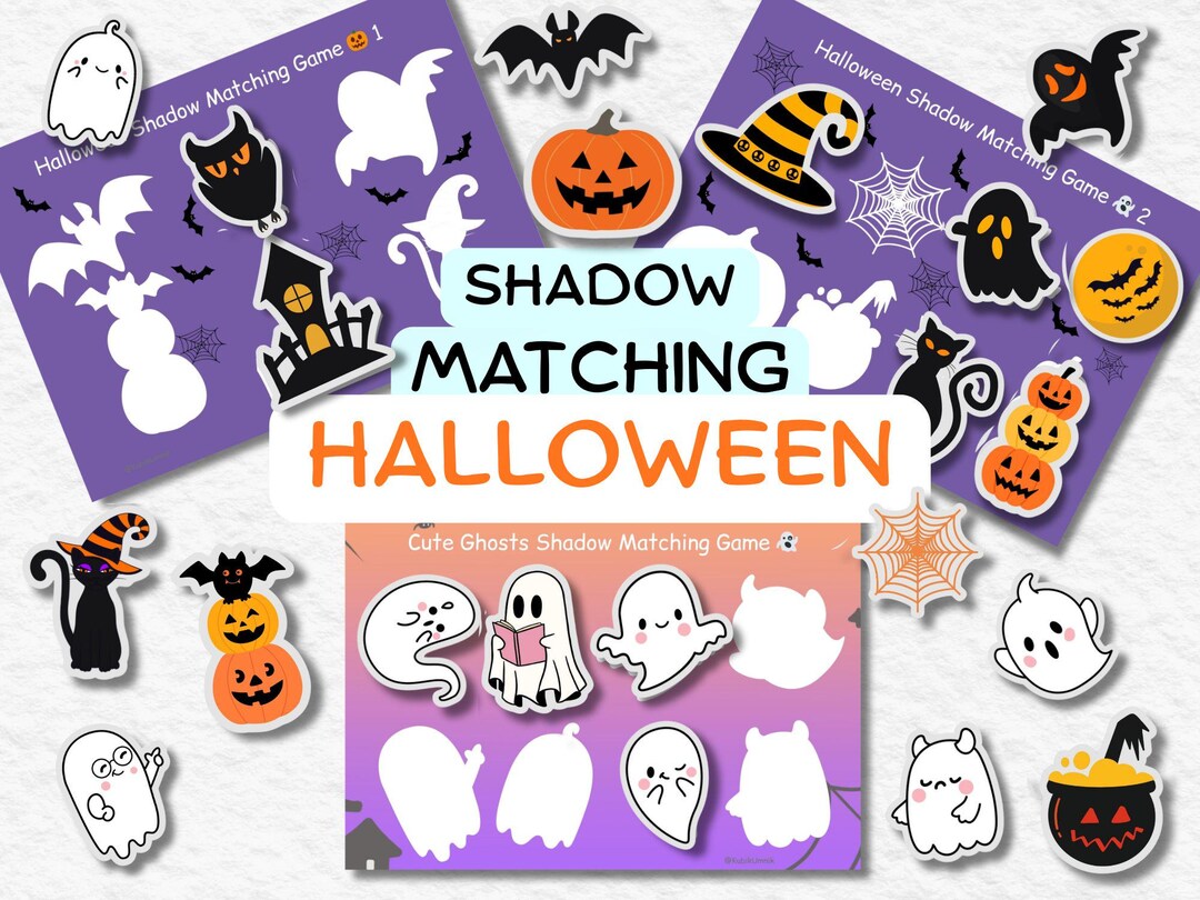 Halloween Printable | Halloween Shadow Matching Game Printable | Find ...