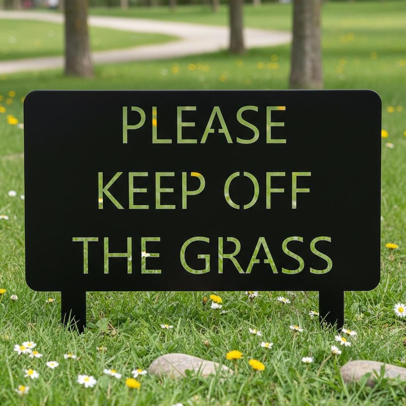 Keep off Grass Sign - Etsy
