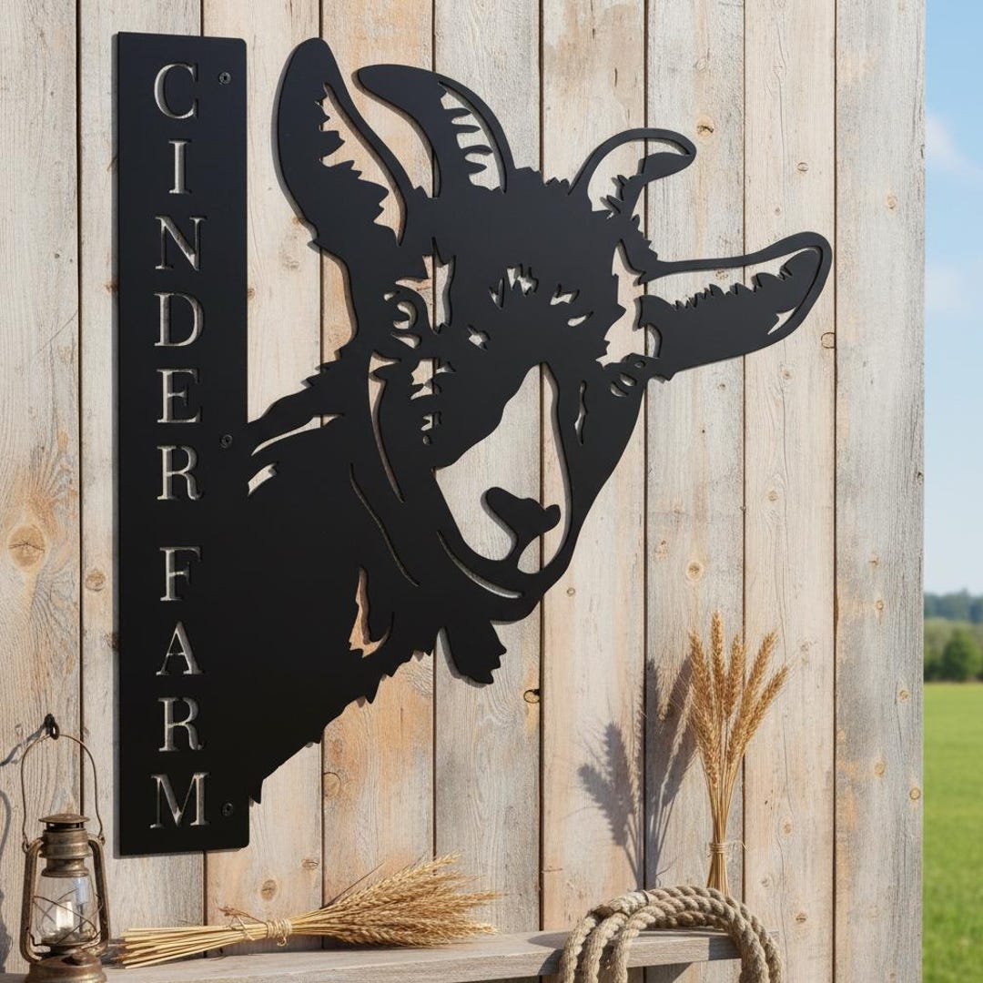 Custom Goat Farm Name Sign,personalized Goat Farm Sign,goat Farm Sign ...