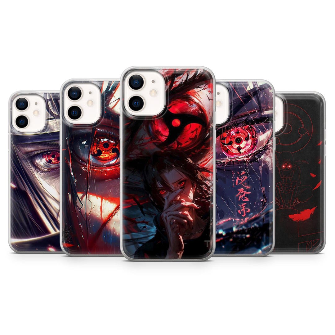 Itachi Phone Case Sharingan Uchiha Cover for iPhone 16, 15, 14, 13, 12 ...