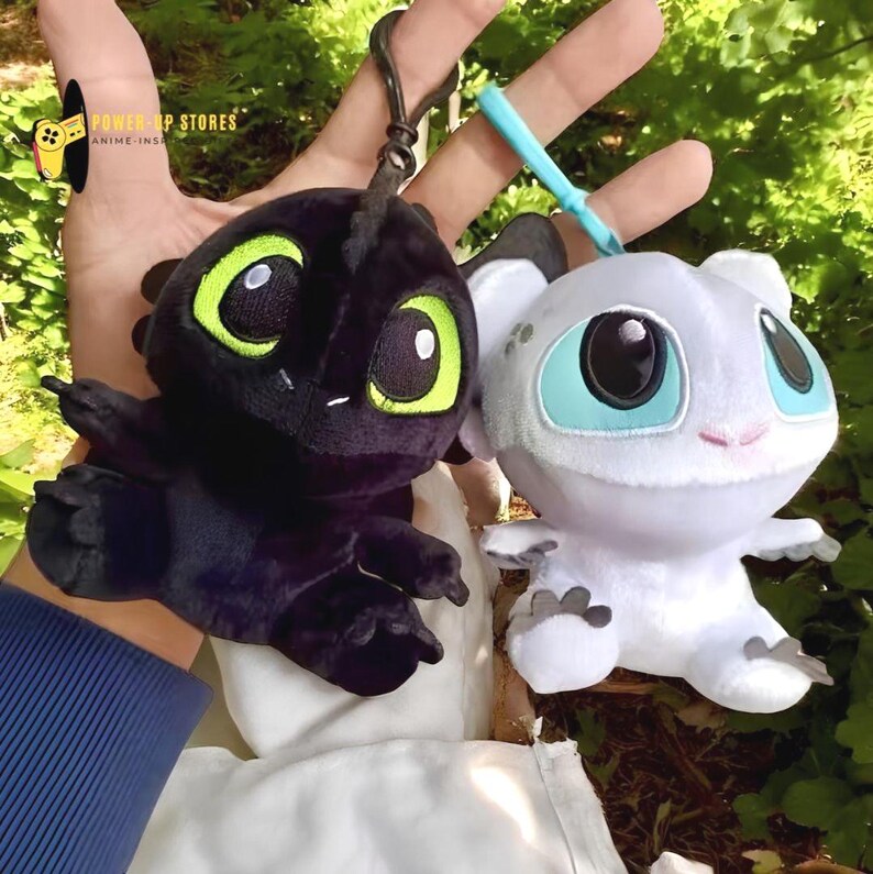 Plush Keychain Toothless Dragon Figure Inspired - Night Fury Figure Toy ...
