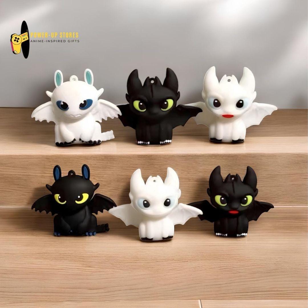 Toothless Dragon Figure Inspired - Night Fury Figure Toy – Light Fury ...