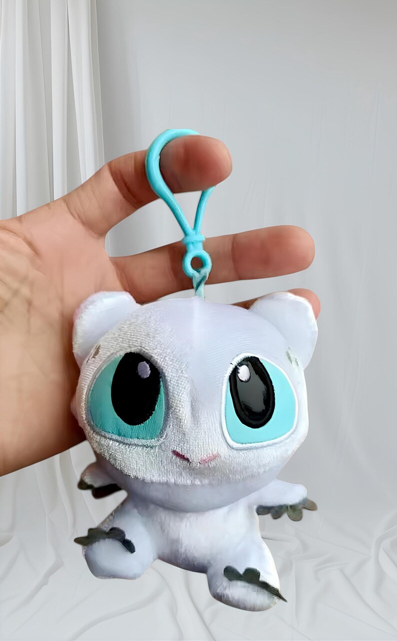 Plush Keychain Toothless Dragon Figure Inspired - Night Fury Figure Toy ...