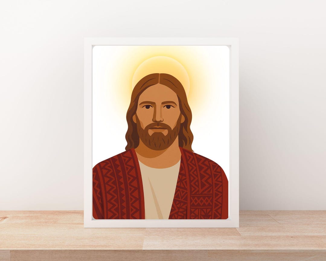 Samoan Jesus Wall Art – Polynesian Christian Decor | Radiant Light ...