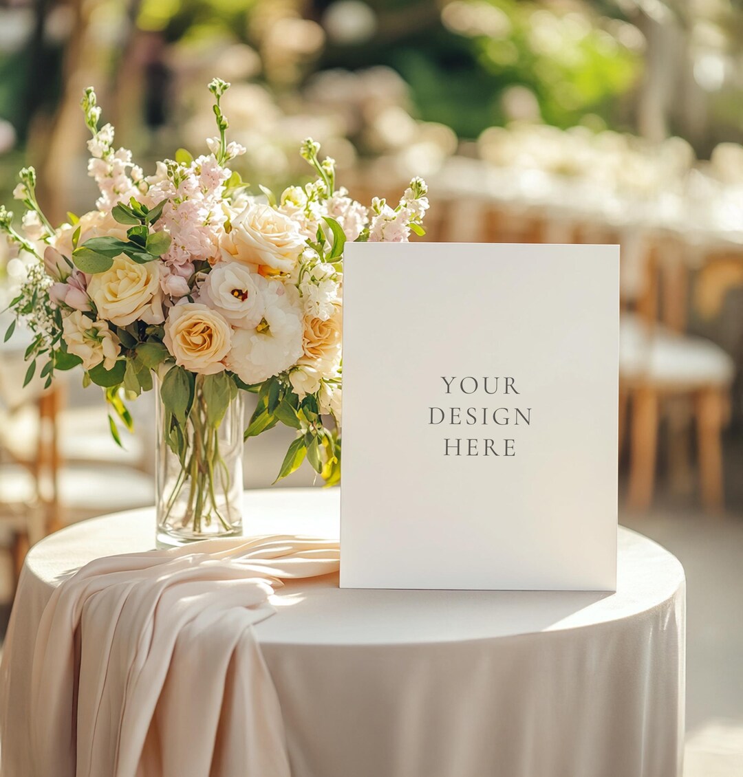 8x10 Foam Board Sign Mockup: PSD Smart Object (digital Template Product ...