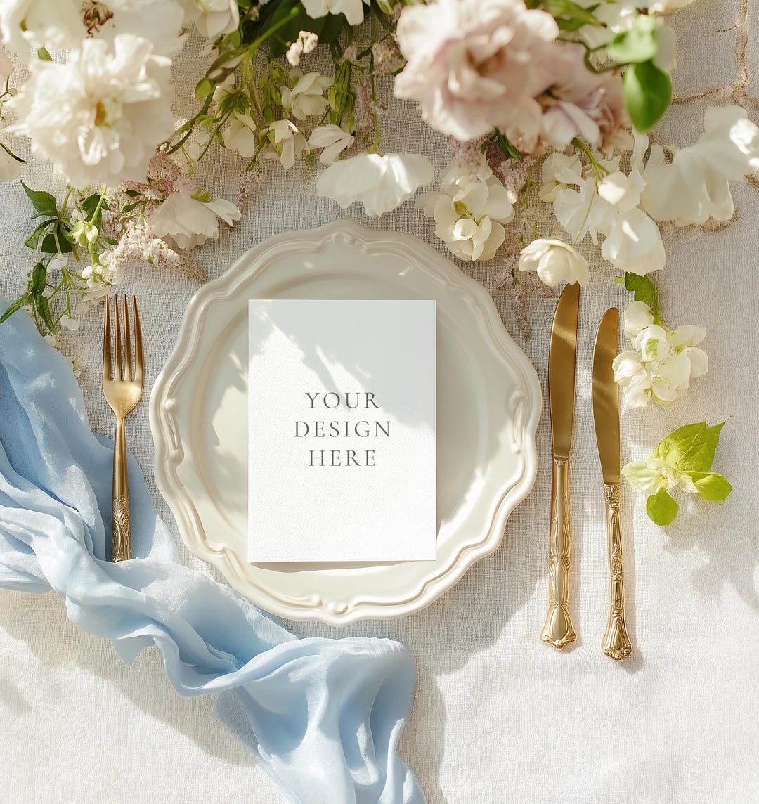 5x7 Table Menu Mockup PSD: Smart Object Template (digital Download) - Etsy