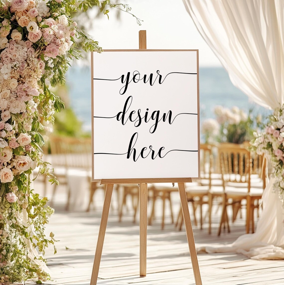 Portrait Sign Easel Mockup: PSD Smart Object (digital Download) - Etsy