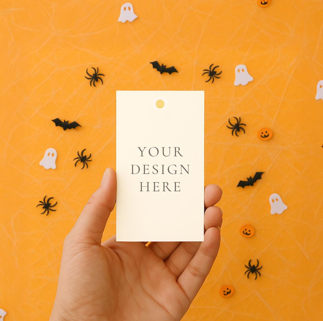 Rectangle Gift Tag Mockup: PSD Smart Object Template (digital Download ...