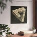 Penrose Triangle Puzzle Poster Impossible Geometry Wall Art Optical ...