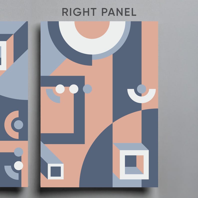 Bauhaus Geometric Printable Wall Art – Set of 3 Modern Abstract ...