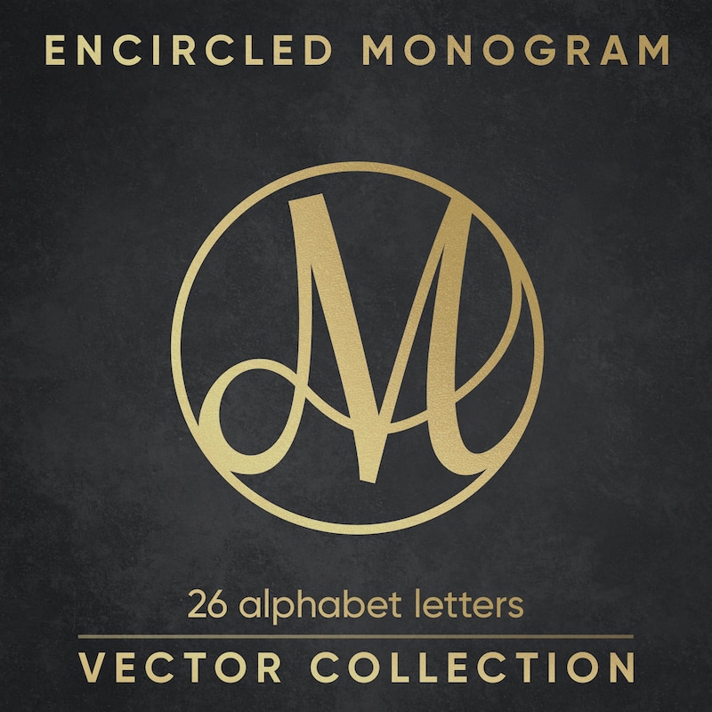 One Letter Monogram - Etsy